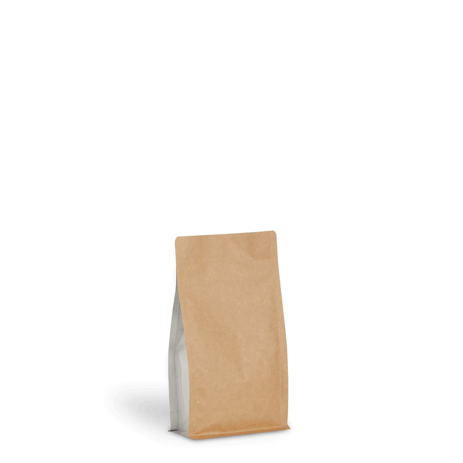 Box Bottom Bag with Clear Gusset