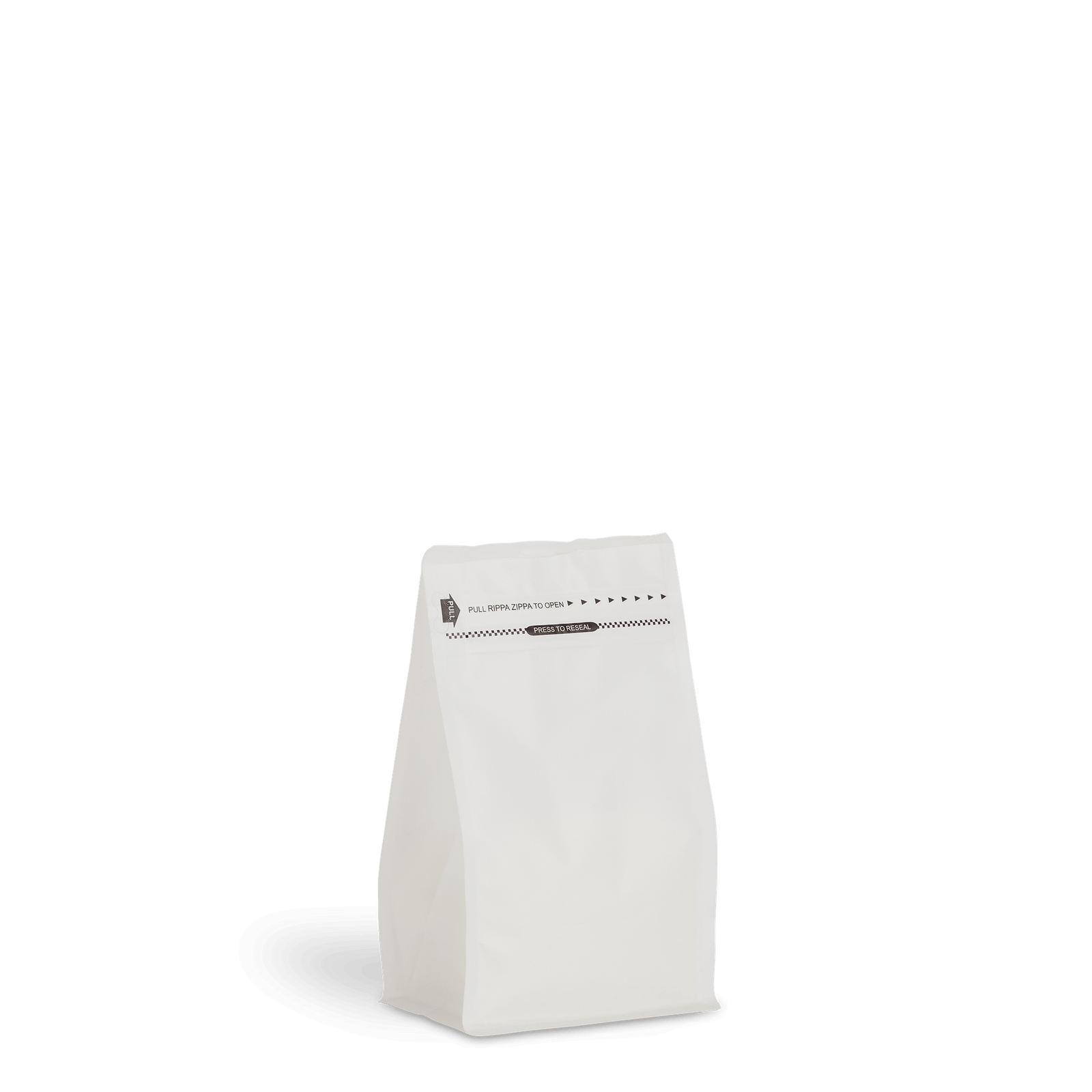 Recyclable Box Bottom Bags with Rippa Zippa