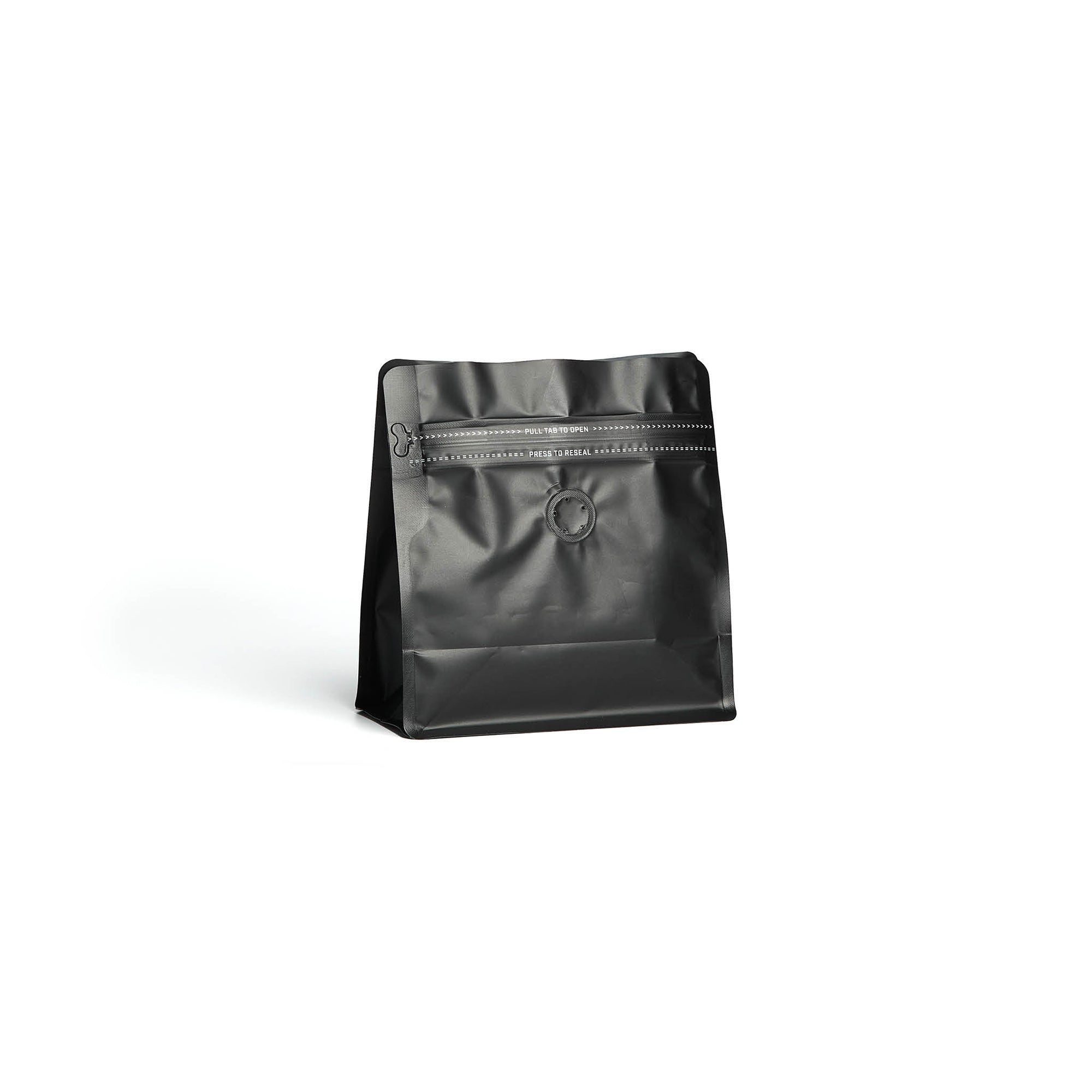 Square Box Bottom Bag with Rippa Zipper and Valve